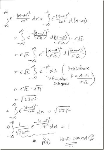 Why Is Integral Of Normal Distribution 1 Where Does The Mysterious Normalizing Constant Come