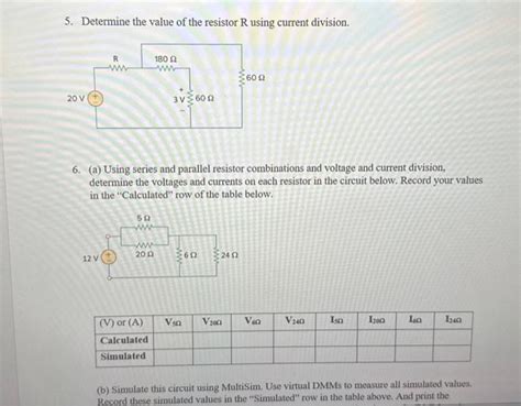 Solved Determine The Value Of The Resistor R Using Chegg Com