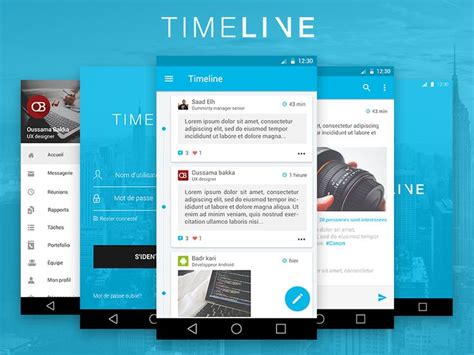 Timeline Android App App Android App Design Android Apps