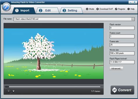 Flash to Video Converter โปรแกรมแปลงไฟล SWF เปนไฟลวดโอ บน PC