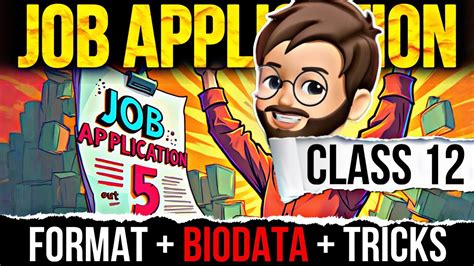 Job Application Class 12 Job Application Format Biodata Job