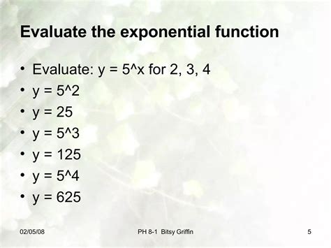 Exploration Of Exponential Functions Ppt