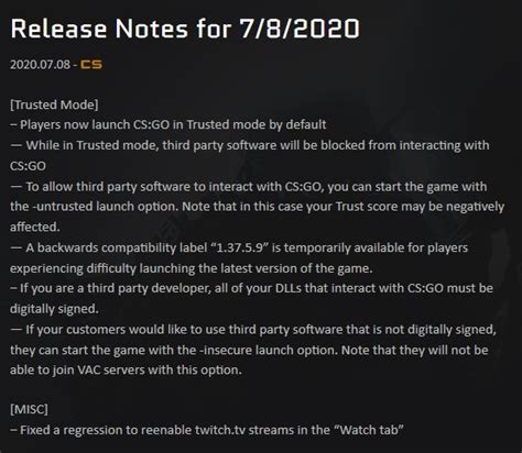 Counter Strike Global Offensive CSGO How To Turn Off Trusted Mode