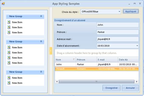 présentation des composants webforms et winforms d infragistics