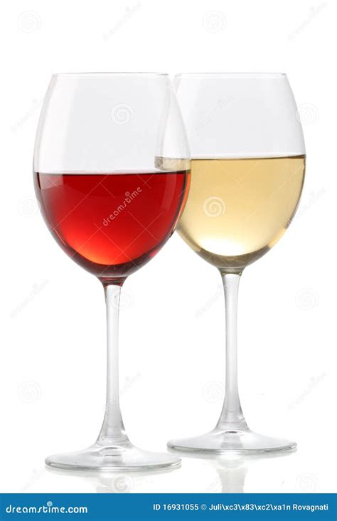 Two Glasses Of Wine Stock Image Image Of White Taste 16931055
