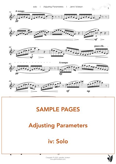 Adjusting Parameters Complete Suite — Jenniwatsoncom