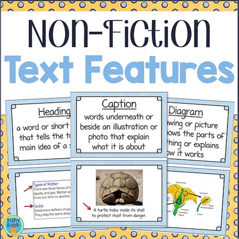 Non Fiction Text Features Posters Fishyrobb