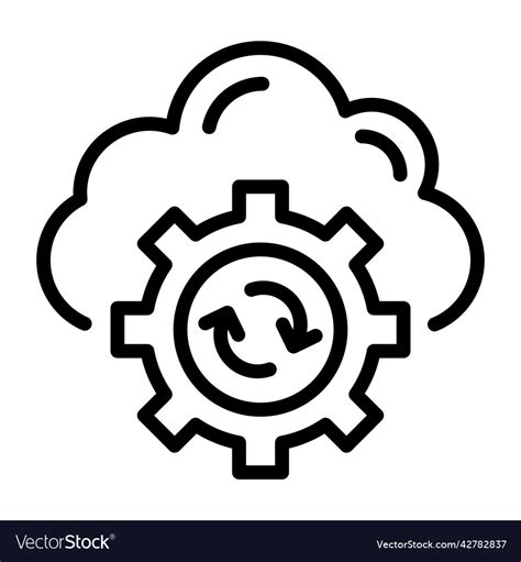 Cloud Configuration Royalty Free Vector Image Vectorstock