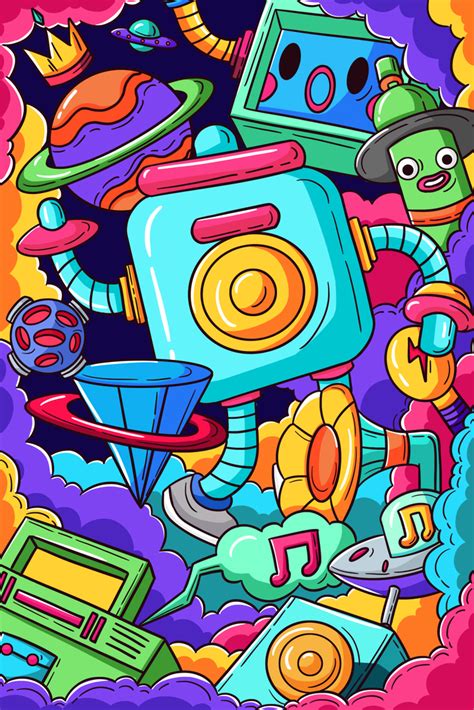 涂鸦手绘插画素材 涂鸦手绘插画模板 涂鸦手绘插画图片免费下载 设图网