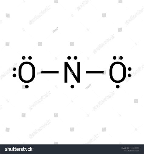 Lewis Structure Nitrite Ion Stock Vector Royalty Free 2113670753