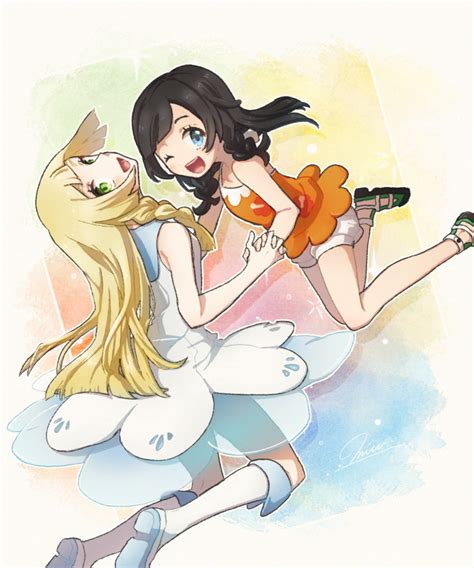 Lillie And Selene Pokemon And More Drawn By Miu Miuuu Danbooru