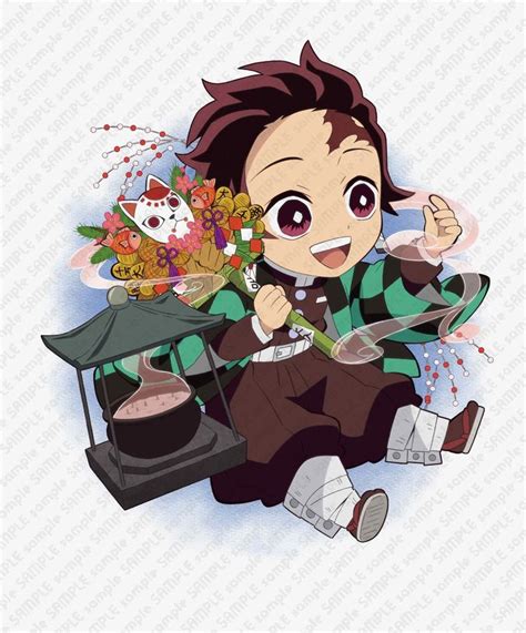 アニメ「鬼滅の刃」竈門炭治郎 全集中展2020 ご当地 東京 描き下ろしみにきゃらイラスト アニメ 壁紙 かわいい ちびキャラ