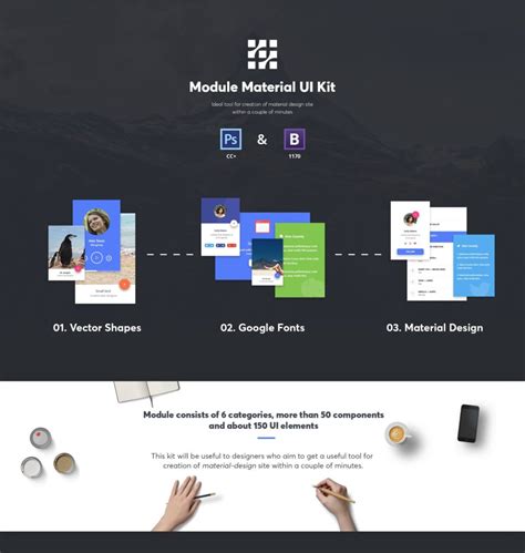 Module Material Design UI Kit Grooni Marketplace