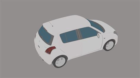 2007 suzuki swift 3d model cgtrader