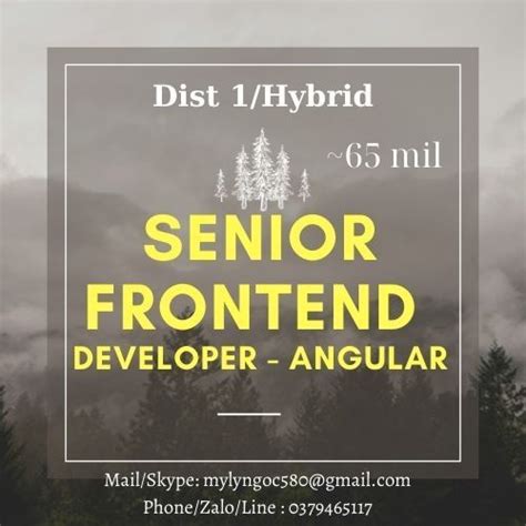 Recruiter Viecoi On Linkedin 📢exciting Opportunity For Senior Frontend