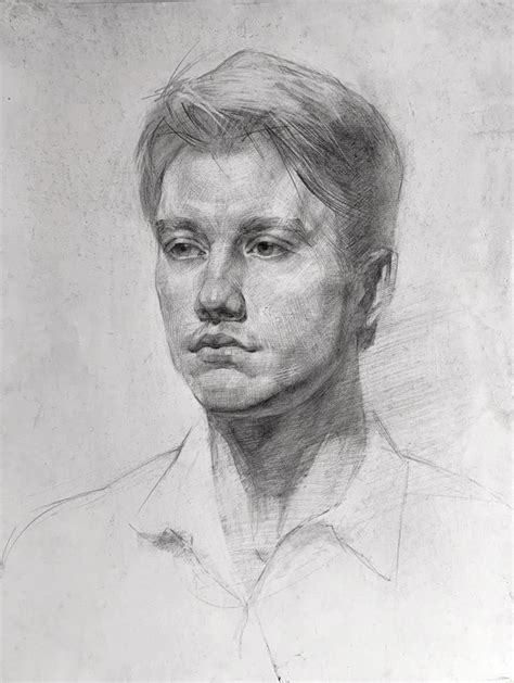Рисунок головы Портретный рисунок Портретные зарисовки Акварельные портреты