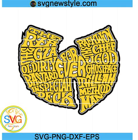 Wu Tang Clan Cash Rules Everything Around Me Svg Wu Tang Clan Svg Png Dxf Eps