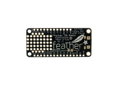 Adafruit Feather M0 Basic Proto Atsamd21 Cortex M0 Solarbotics Ltd