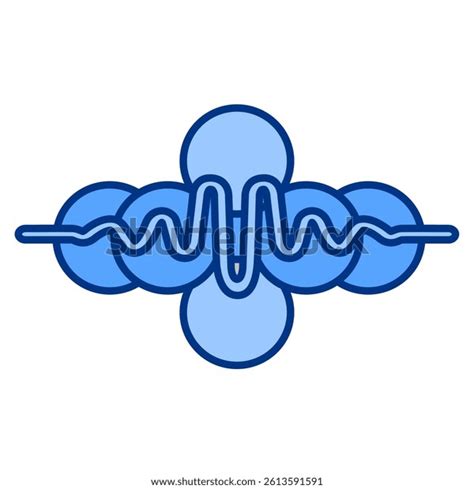 Wave Particle Duality Icon Represented By Stock Vector Royalty Free 2613591591 Shutterstock