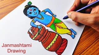 Lord Krishna Drawing Full Body How To Draw God Kris Doovi
