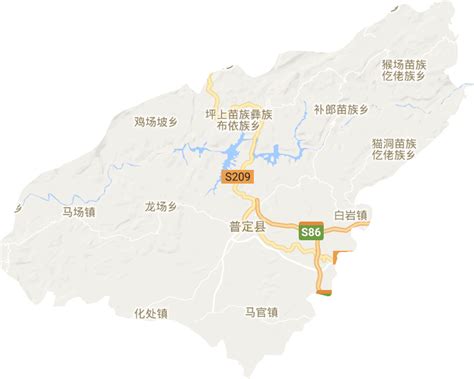 普定县高清卫星地图