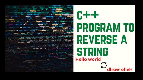 C Program To Reverse A String Basics Of C YouTube