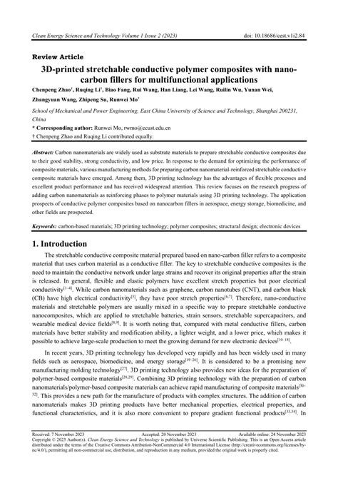 Pdf 3d Printed Stretchable Conductive Polymer Composites With Nano Carbon Fillers For