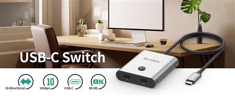 Amazon SUIDEK USB C Switcher Bi Directional In Out In Out Switch Support K Hz
