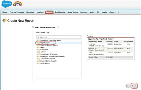 how to use salesforce report builder