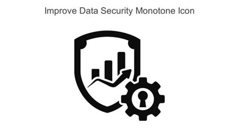 Improve Data Security Monotone Icon In Powerpoint Pptx Png And Editable