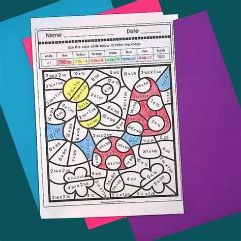 Fifth Grade Math Color By Code Bundle Computation Geometry Decimals Fractions