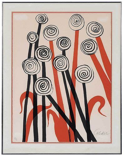 Alexander Calder Lithograph Sold At Auction On 13th October Brunk Auctions