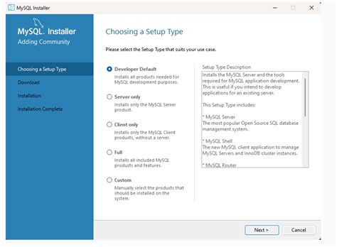 Opção Do Developer Default Sql Com Mysql Manipule E Consulte Dados Solucionado