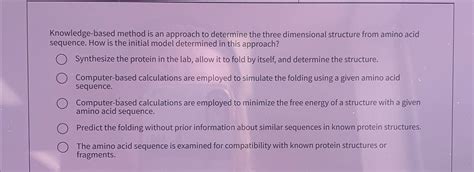 solved knowledge based method is an approach to determine