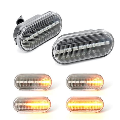 2 Pieces Led Dynamic Side Marker Turn Signal Light Sequential Blinker