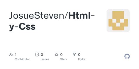 Github Josuesteven Html Y Css