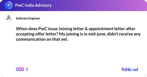 When Does PwC Issue Joining Letter Appointment L Fishbowl