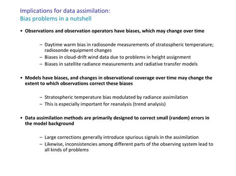 Ppt Bias Correction In Data Assimilation Powerpoint Presentation