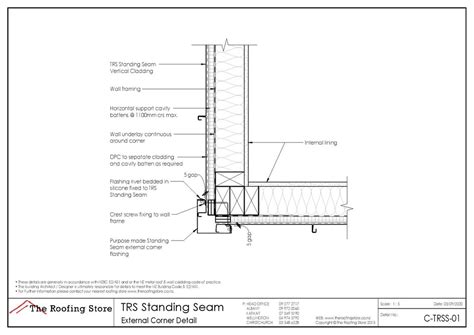 The Roofing Store Trs Standing Seam Cladding