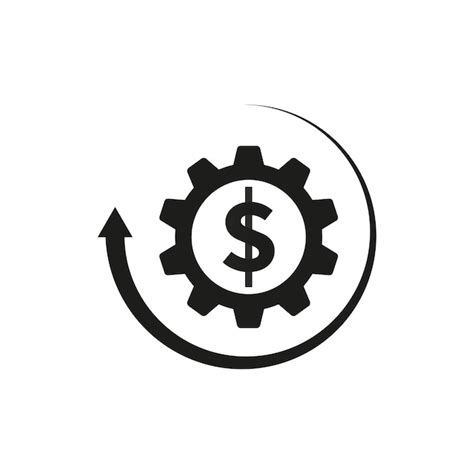 Premium Vector Dollar Gear Arrow Icon Vector Illustration