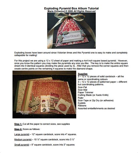 Exploding Box Template 21 Free PSD PDF Format Download