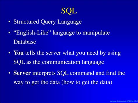 Ppt Introduction To Database Servers And Sql Middleware Powerpoint Presentation Id9706073