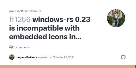 Windows Rs Is Incompatible With Embedded Icons In Resource Files