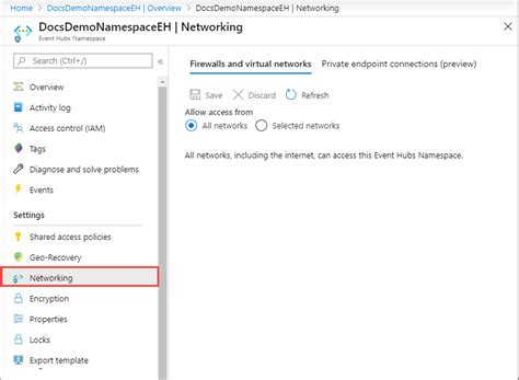 Configure Ip Firewall Rules For Azure Event Hubs Namespaces Azure Event Hubs Azure Docs