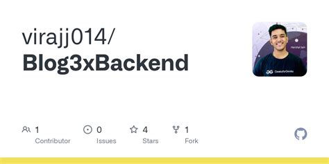 Github Virajj Blog Xbackend
