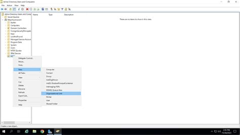 Thêm Organizational Unit Trong Active Directory MÁy ChỦ Vina