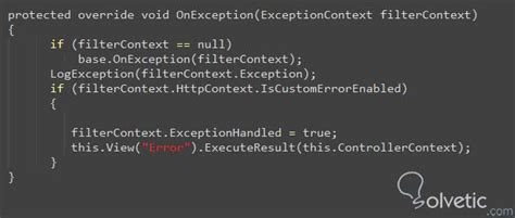 crear un log de errores en asp mvc solvetic
