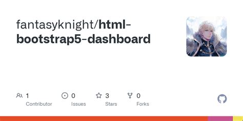 github fantasyknight html bootstrap5 dashboard
