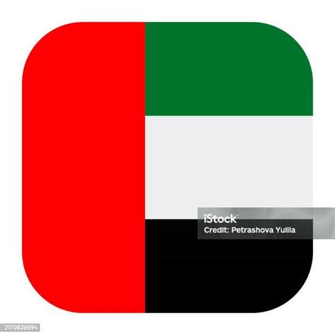 아랍 에미리트 연합 국기 아이콘입니다 Uae 국기의 둥근 모서리가 있는 사각형 버튼 0명에 대한 스톡 벡터 아트 및 기타 이미지 0명 Uae 건국 기념일 국가 지리적