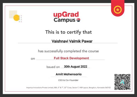 vaishnavi pawar on linkedin upgrad upgradcampus fullstackdeveloper